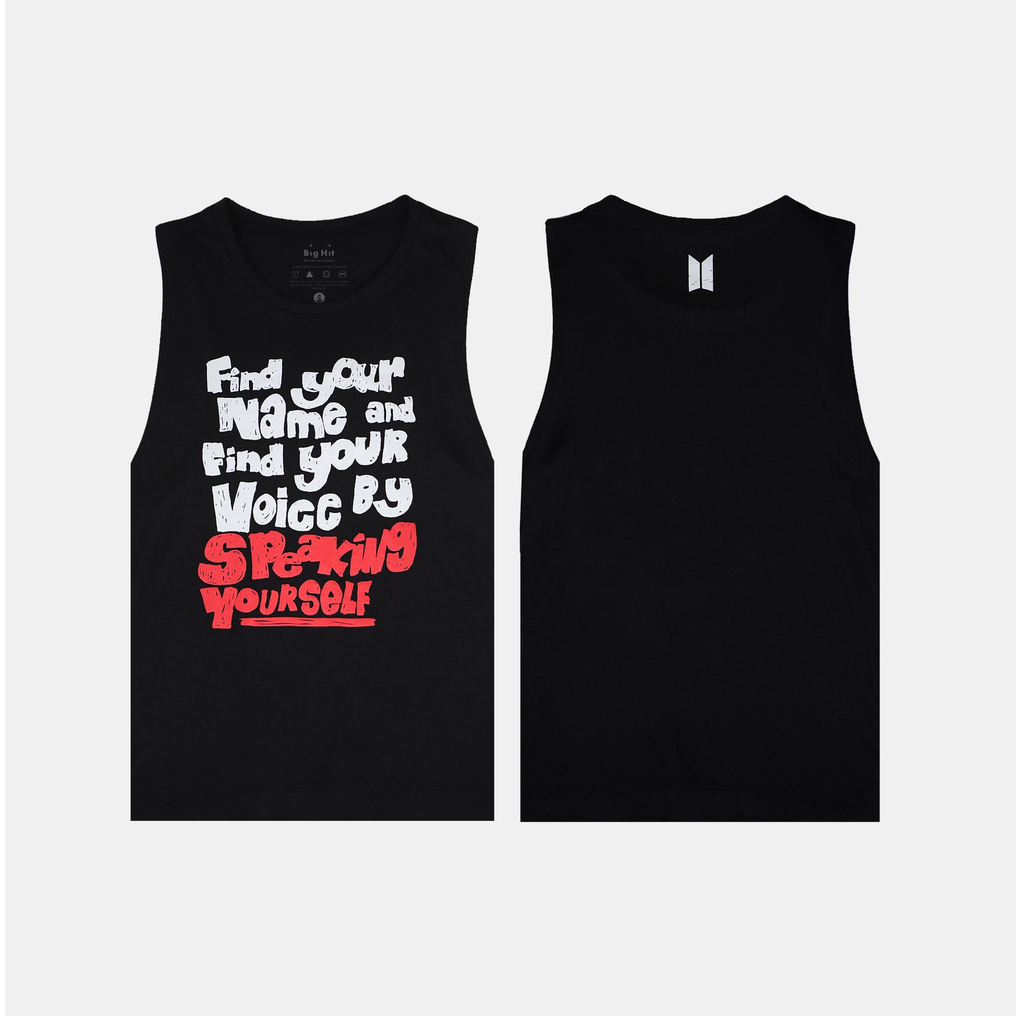 BTS | MUSCLE TANK [HAND DRAWN VOICE : BLACK]