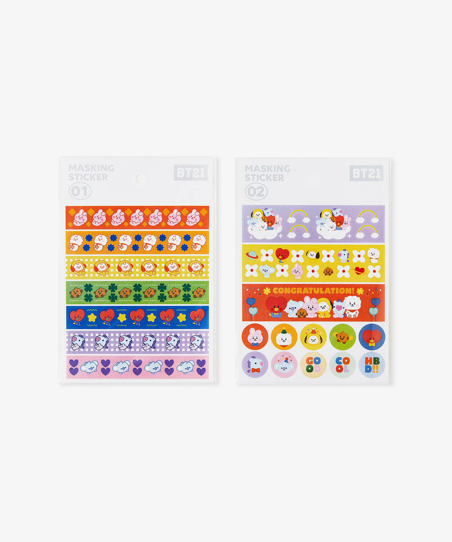 BTS | [BT21] 20 MASKING STICKER