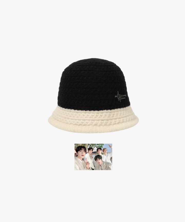 TOMORROW X TOGETHER | KNIT BUCKET HAT(black)
