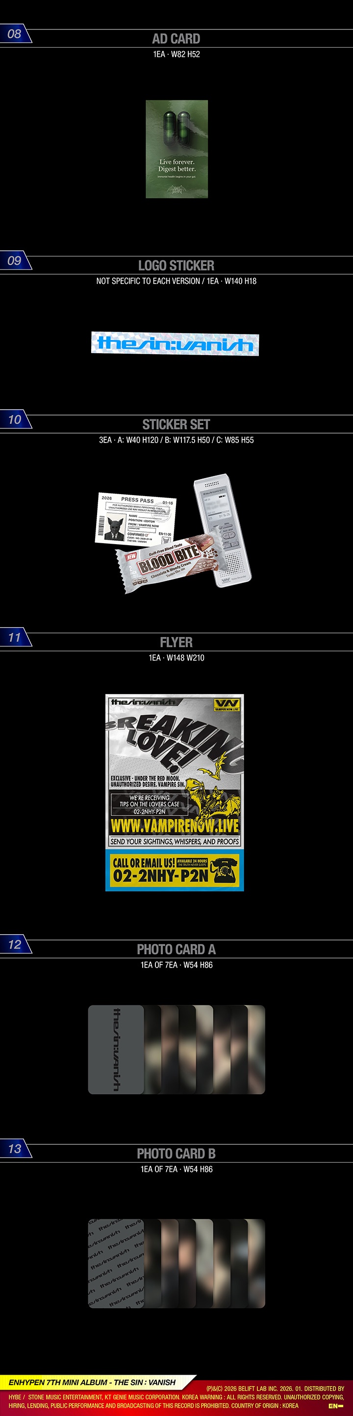 ENHYPEN | THE SIN : VANISH (Random)