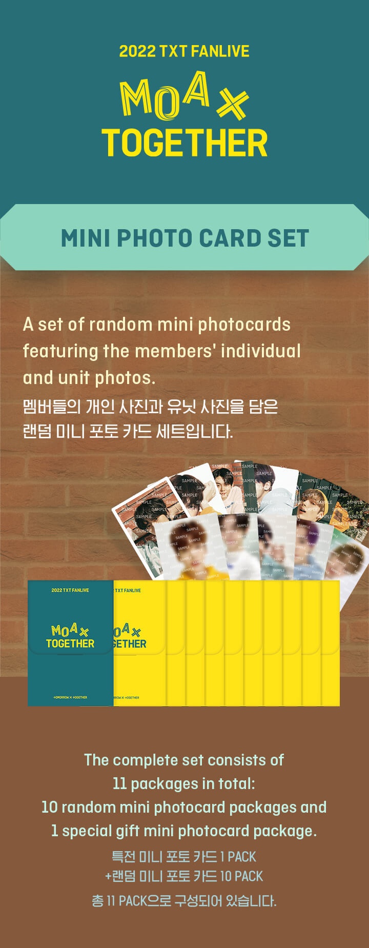 TOMORROW X TOGETHER | [MOA X TOGETHER] MINI PHOTO CARD SET