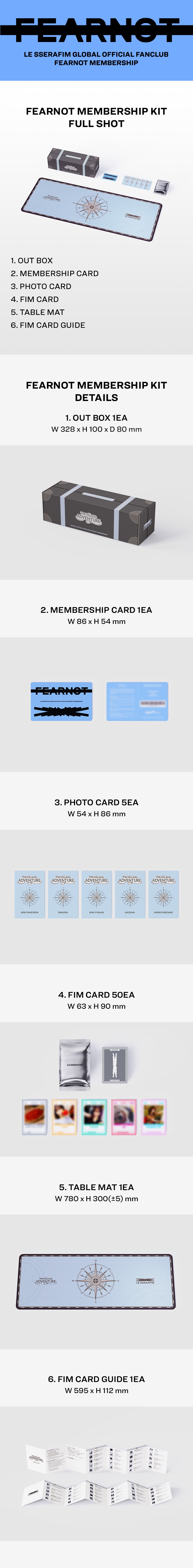 LE SSERAFIM | FEARNOT MEMBERSHIP KIT