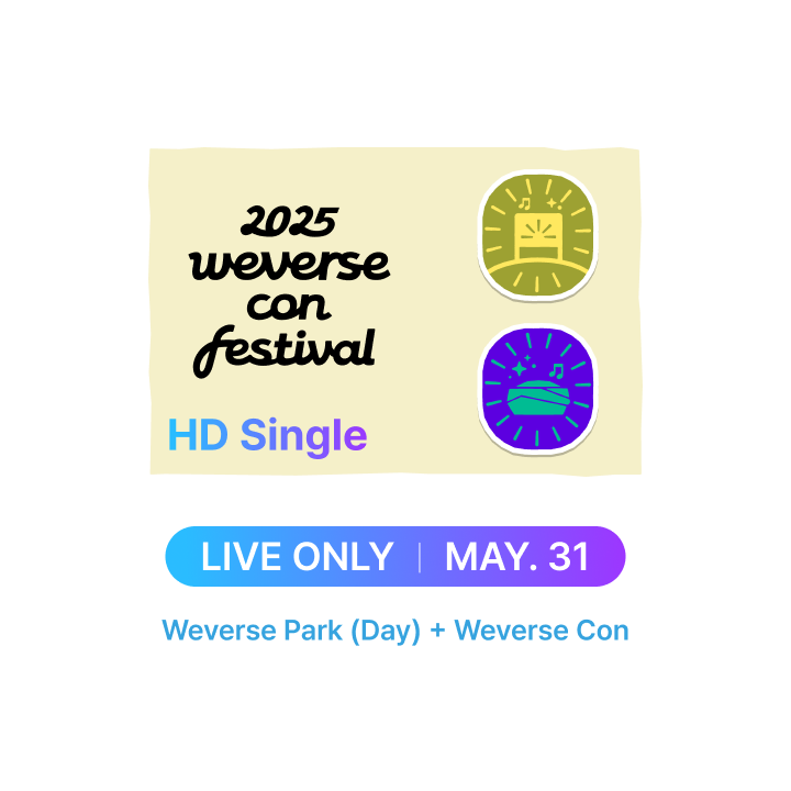 Weverse Con Festival | (5/31 1 DAY ONLINE PASS) HD Single view - Live Only