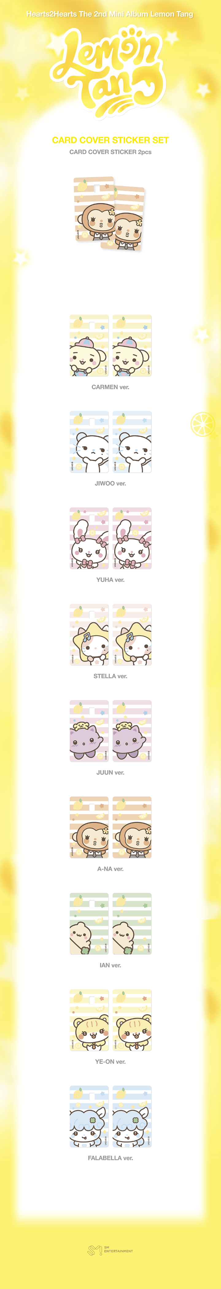 Hearts2Hearts | CARD COVER STICKER SET