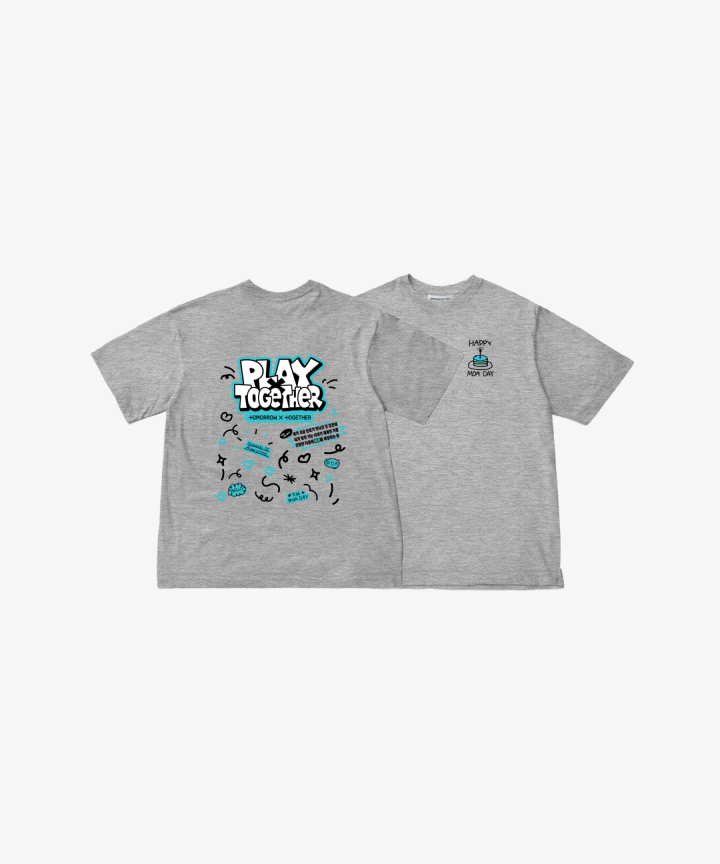 Tomorrow X Together [soobin] Oversized T Shirt Grey
