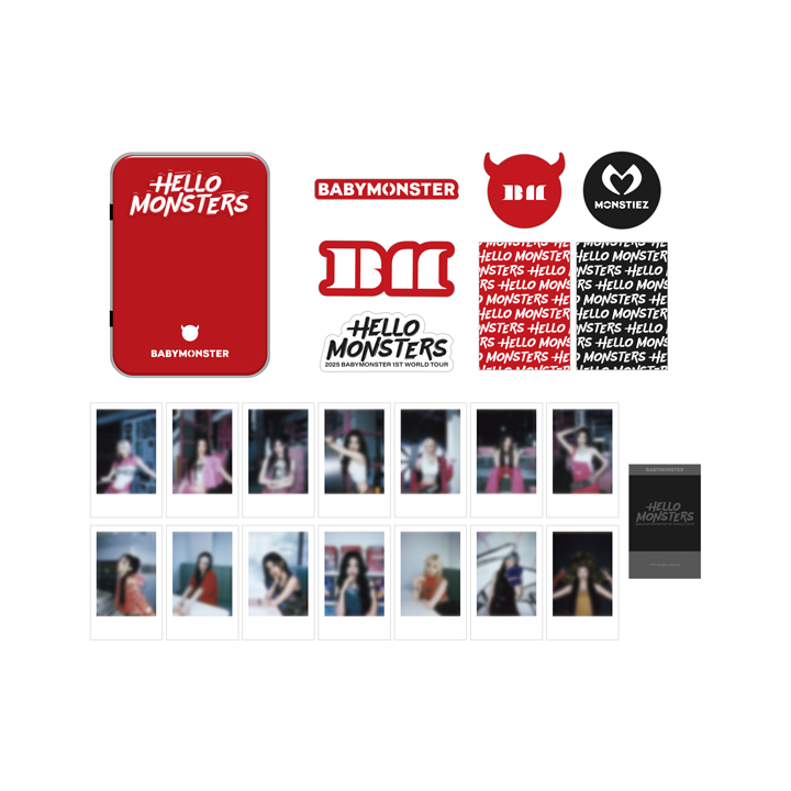 BABYMONSTER | [HELLOMONSTERS] BABYMONSTER TIN CASE + INSTANT PHOTO ...