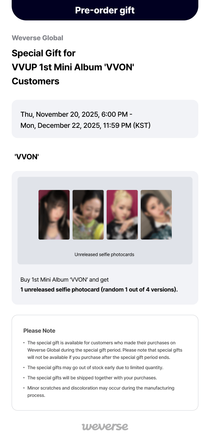 VVUP | 1st Mini Album ‘VVON’