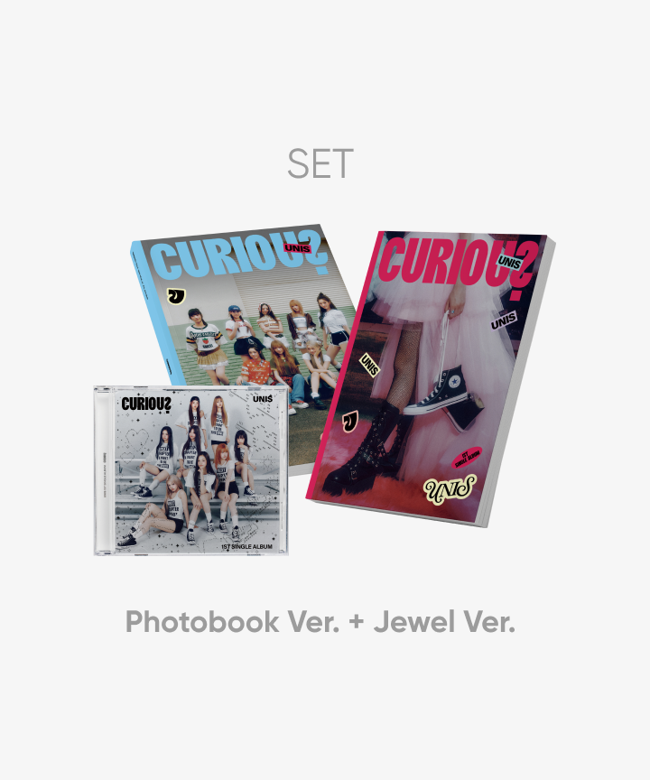 UNIS | 1st Single Album [CURIOUS] (Photobook Ver.)(Set) + [CURIOUS ...