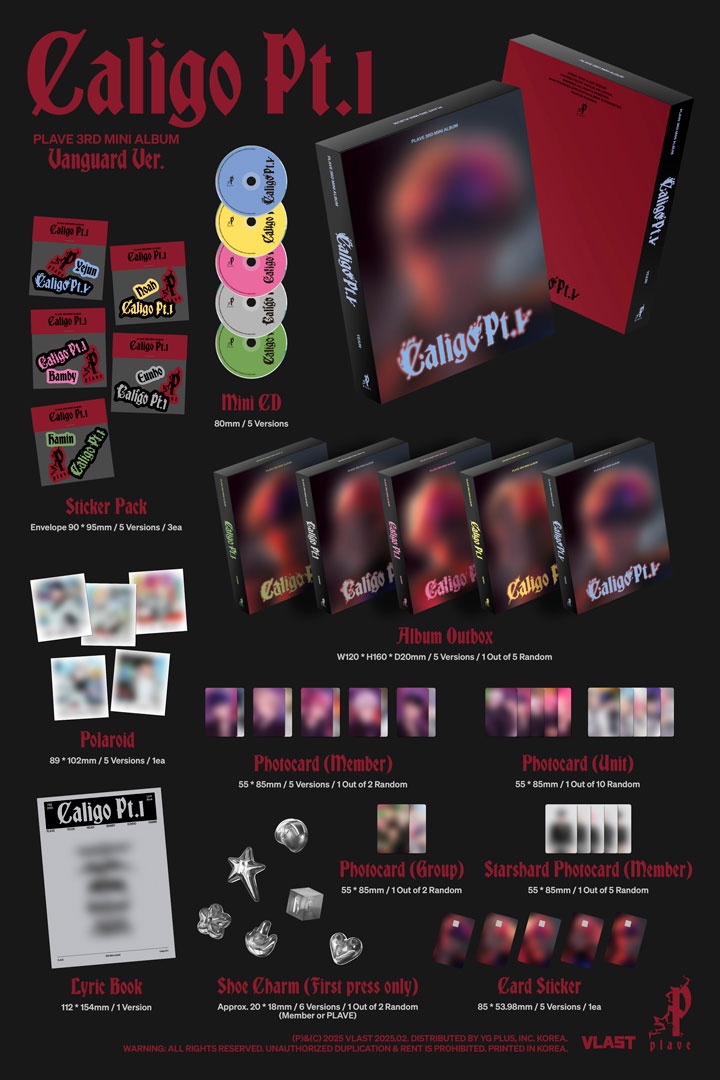 PLAVE | [Pre-Order Gift] 3rd Mini Album 'Caligo Pt.1' (Vanguard Ver.) Set
