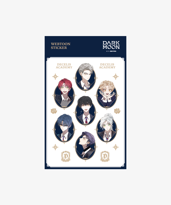 DARK MOON | WEBTOON STICKER (BLUE)