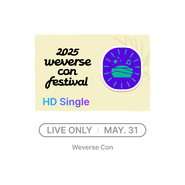 Weverse Con Festival | (5/31 CON ONLINE TICKET) HD Single view - Live Only