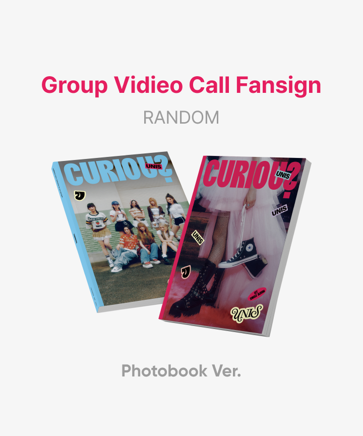UNIS | [Group Video Call Fansign] 1st Single Album [CURIOUS] (Photobook ...