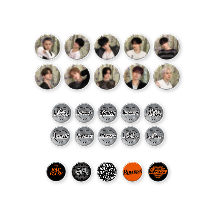 TREASURE | [LOVEPULSE] TREASURE PIN BUTTON SET