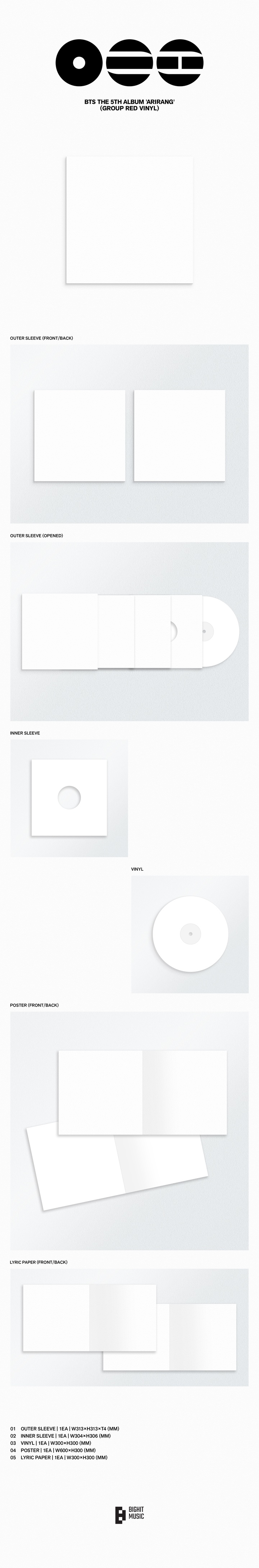 BTS | BTS The 5th Album 'ARIRANG' (Group Red Vinyl)