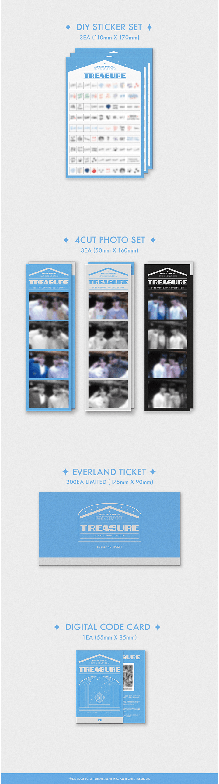 TREASURE | 2022 WELCOMING COLLECTION [Package + Digital Code Card]