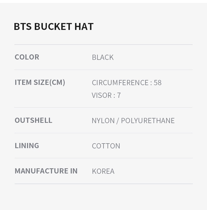 BTS | Bucket Hat_BK